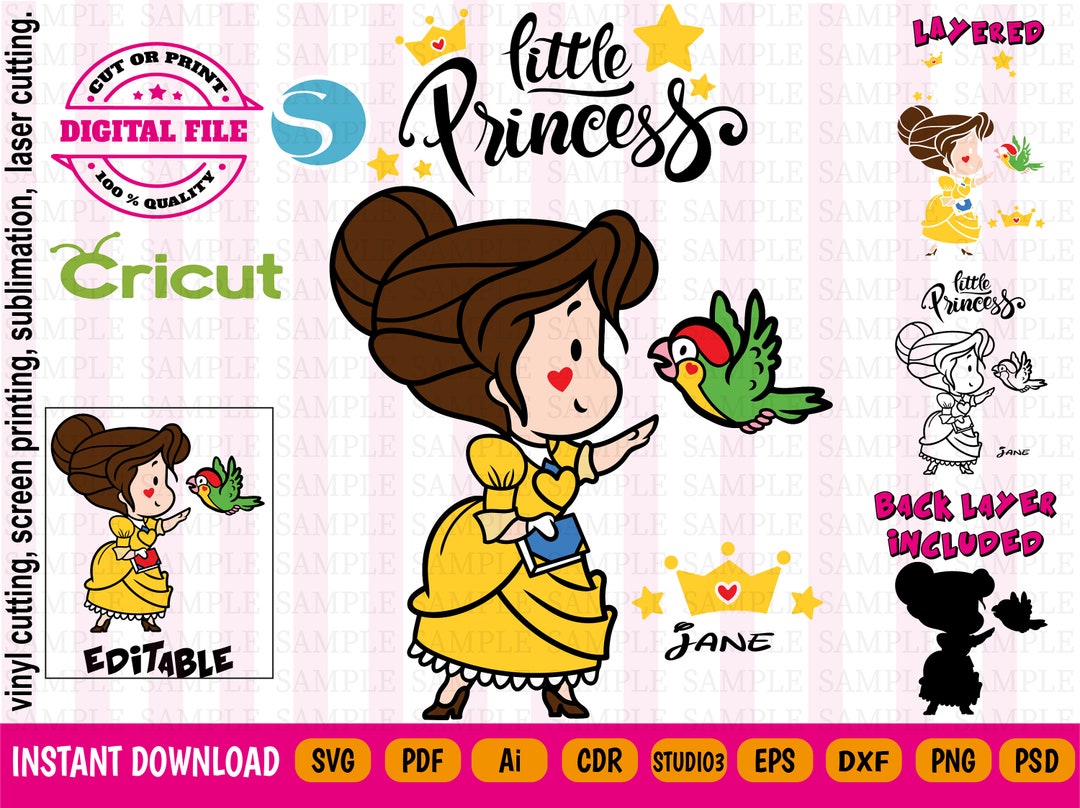 Little Princess Jane Svg - Jane Clipart - Jane Svg - Jane Vector ...