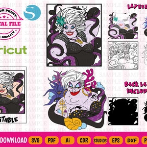 Ursula Svg V 2 in 1 - Ursula Clipart - Ursula Png - Ursula Vector 9 ...