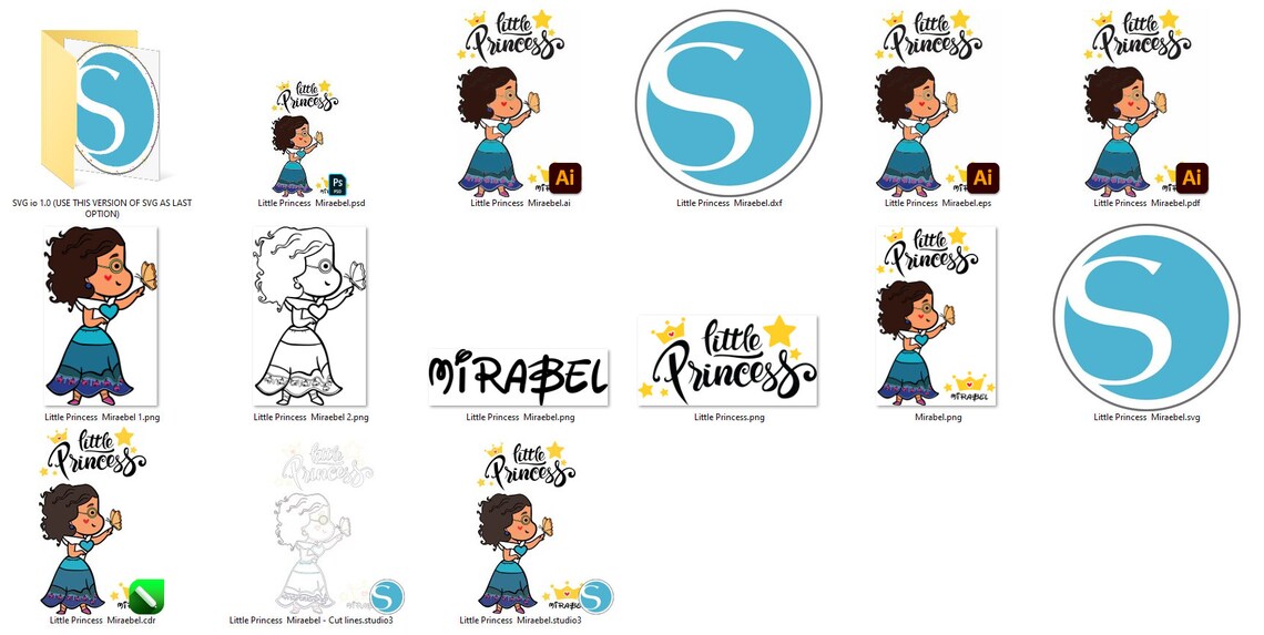 Little Princess Maribel Svg Maribel Clipart Encanto Svg - Etsy Ireland