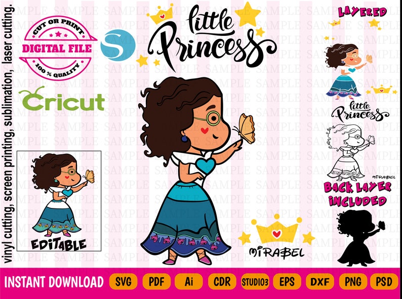 Little Princess Maribel Svg - Maribel Clipart - Encanto Svg - Maribel ...