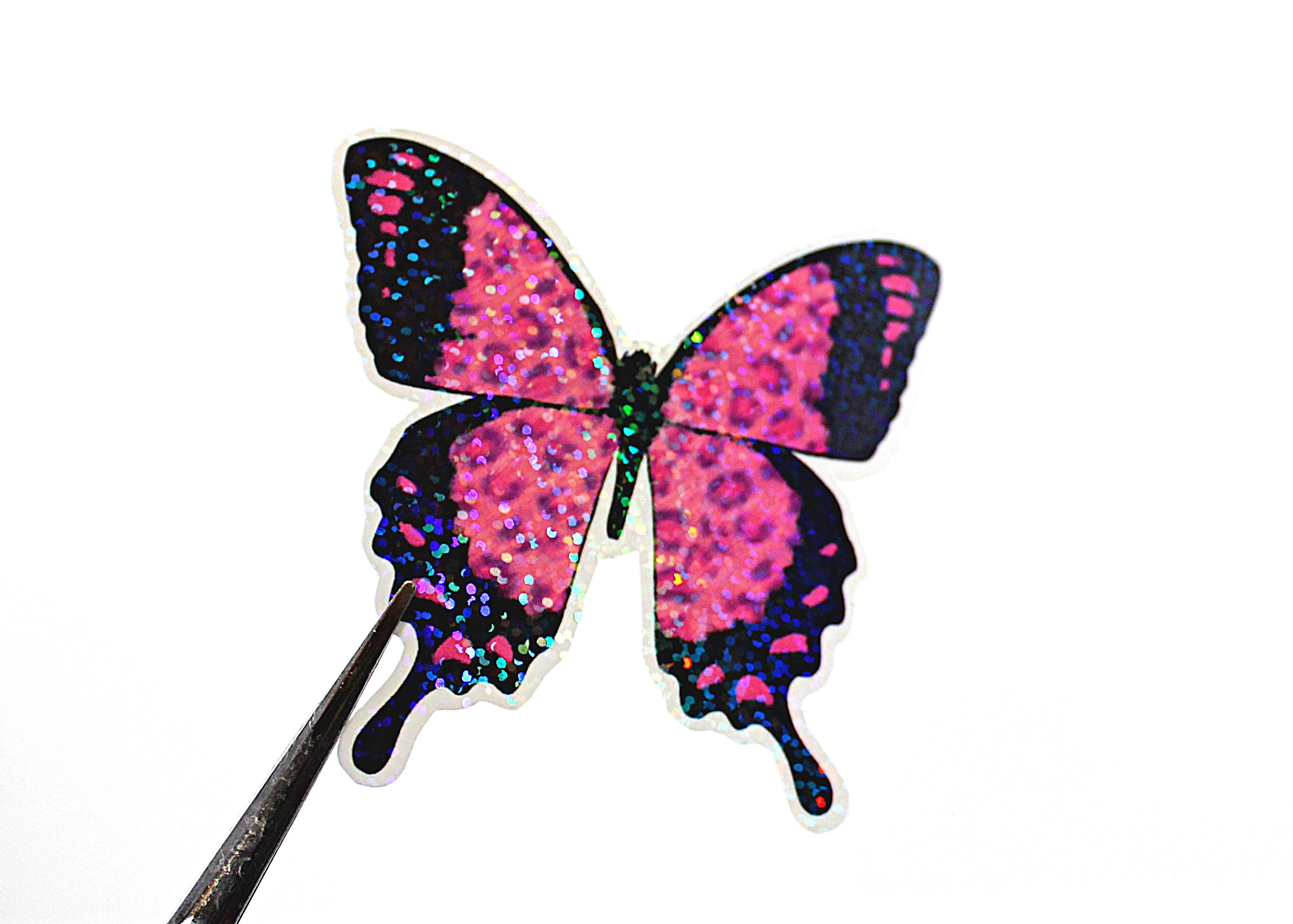 Holographic Transparent Butterfly Sticker - Etsy