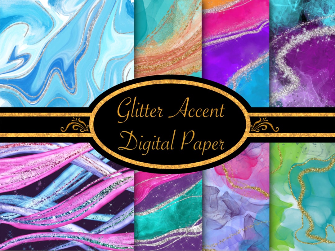 Glitter Accent Digital Papers - Etsy