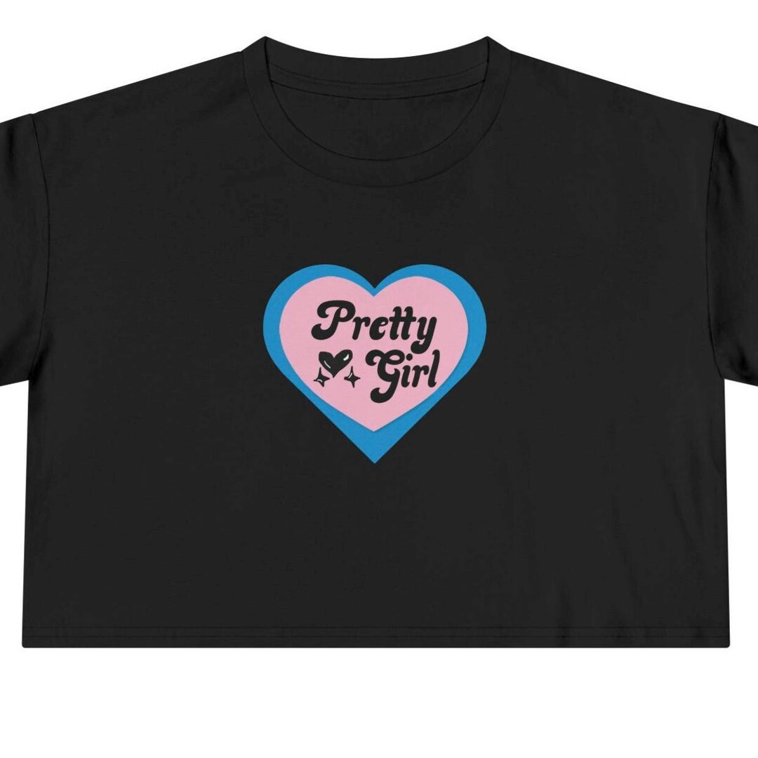 Pretty Girl Crop Tee - Etsy