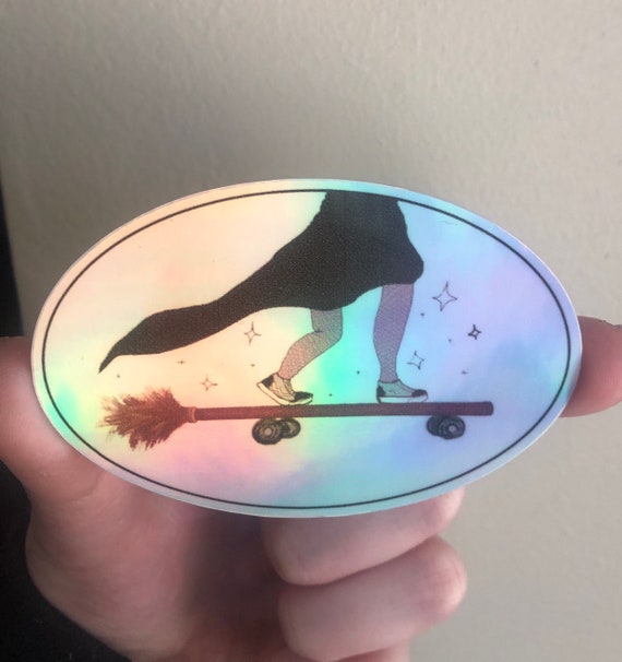Witchboard Witch Skateboarding Sticker | Etsy