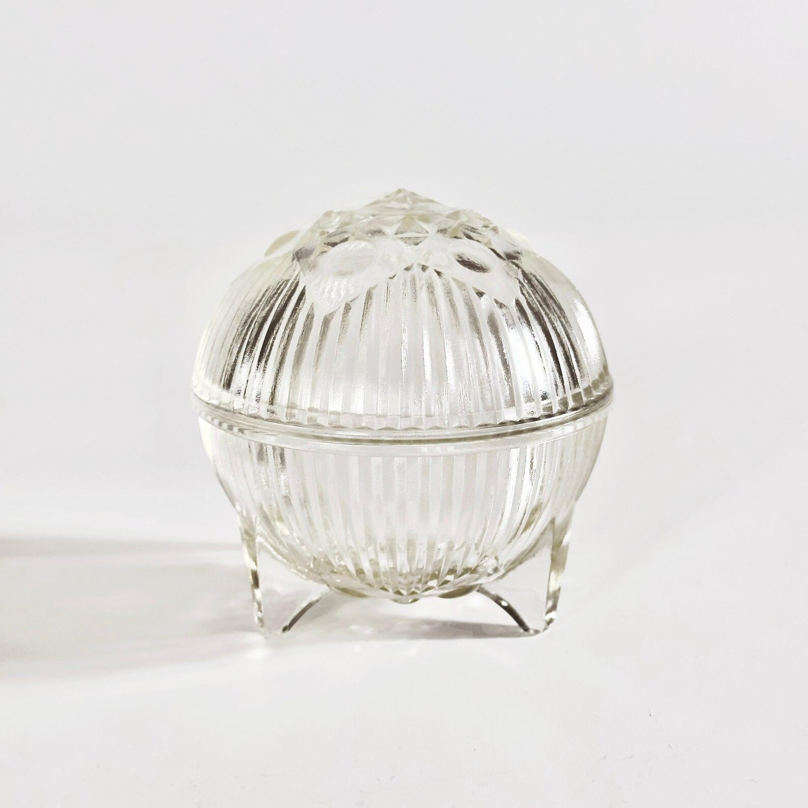 Vintage Spherical Glass Box - Etsy