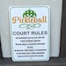 Customizable Pickleball Rules Aluminum Sign, 8X12 Inch, Perfect for ...