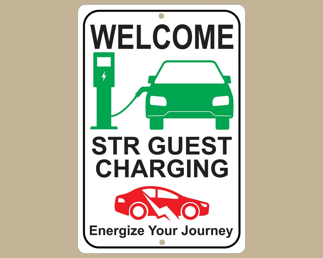 EV Charging Station Sign: Aluminum Green Energy Decor (8x12) - Etsy