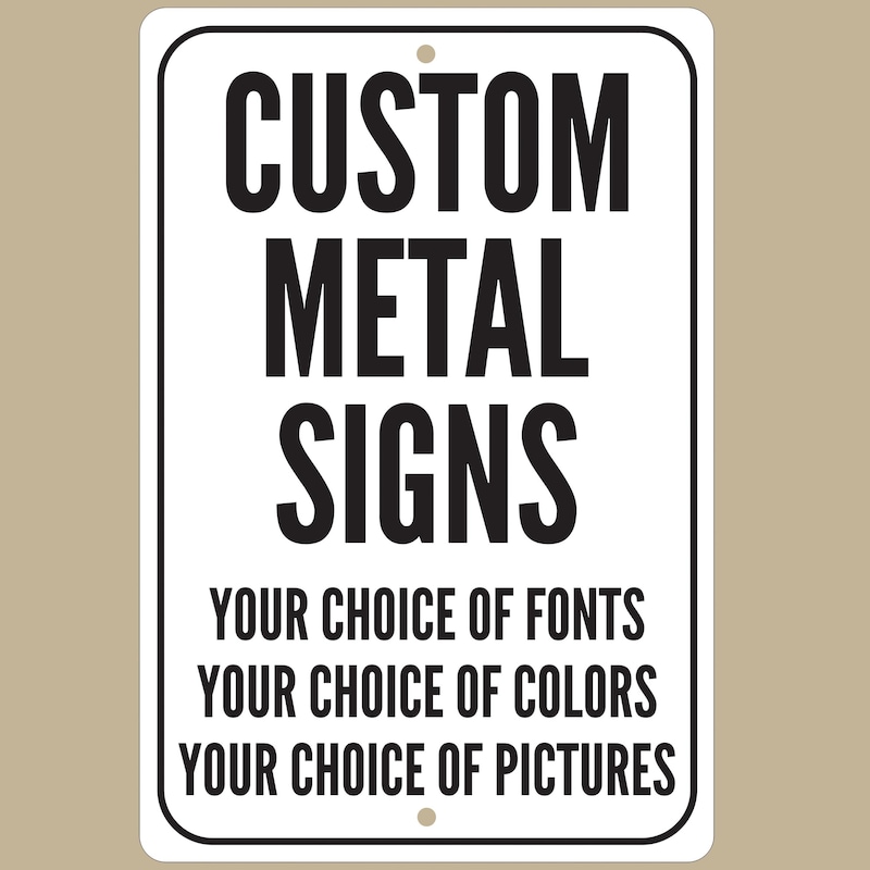 Customizable Metal Poster - Etsy