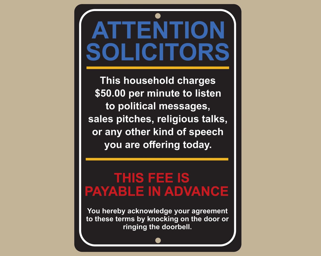 Attention Solicitors Modern Aluminum Sign, Front Door Sign, Outdoor ...