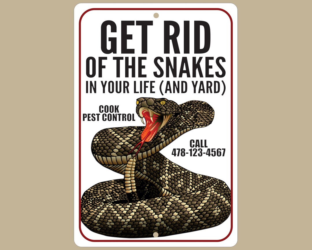 Personalized Snake Rangler Sign, Custom Aluminum Signage, Reptile ...