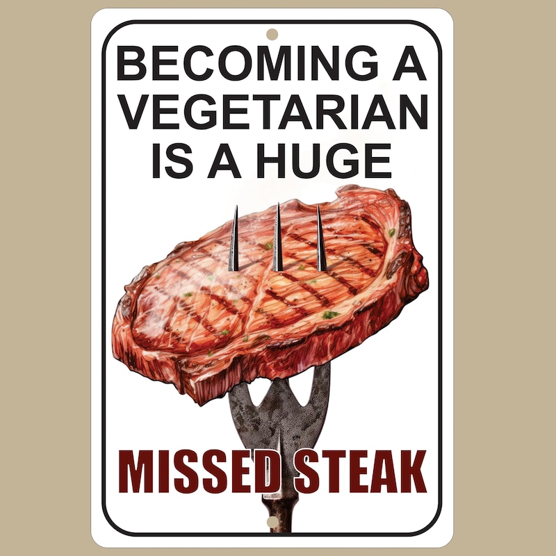 Vegetarian Sign - Etsy
