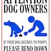 Funny Dog Poop Aluminum Sign: Outdoor Pet Waste Reminder - Etsy