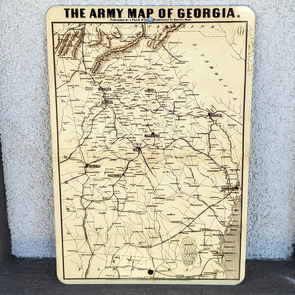 Civil War Battle Map - Etsy