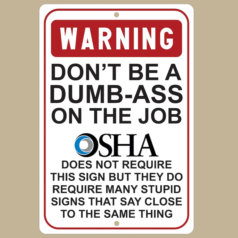 Funny Safety Sign - Etsy