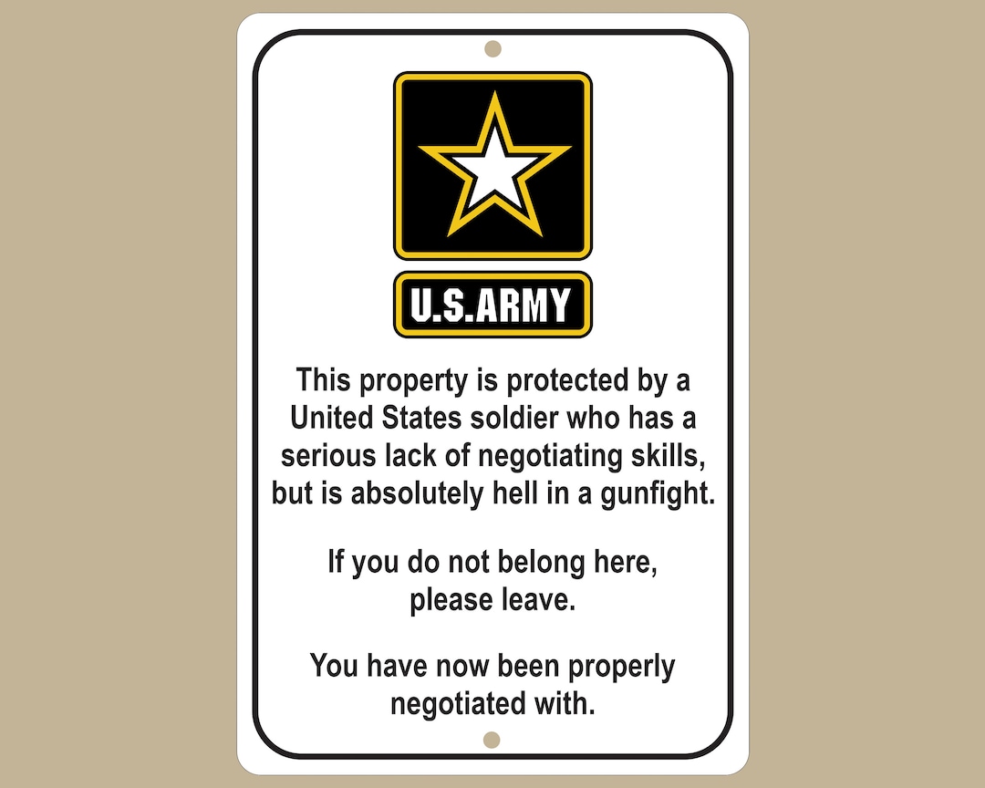 Customizable Military Wall Sign, Personalized Armed Forces Plaque, Army ...