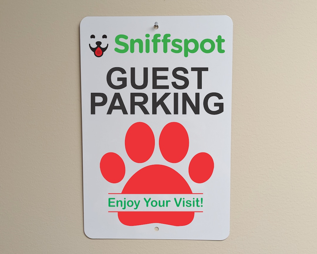 Customizable Sniffspot Aluminum Sign, Guest Parking, Private Dog Park ...