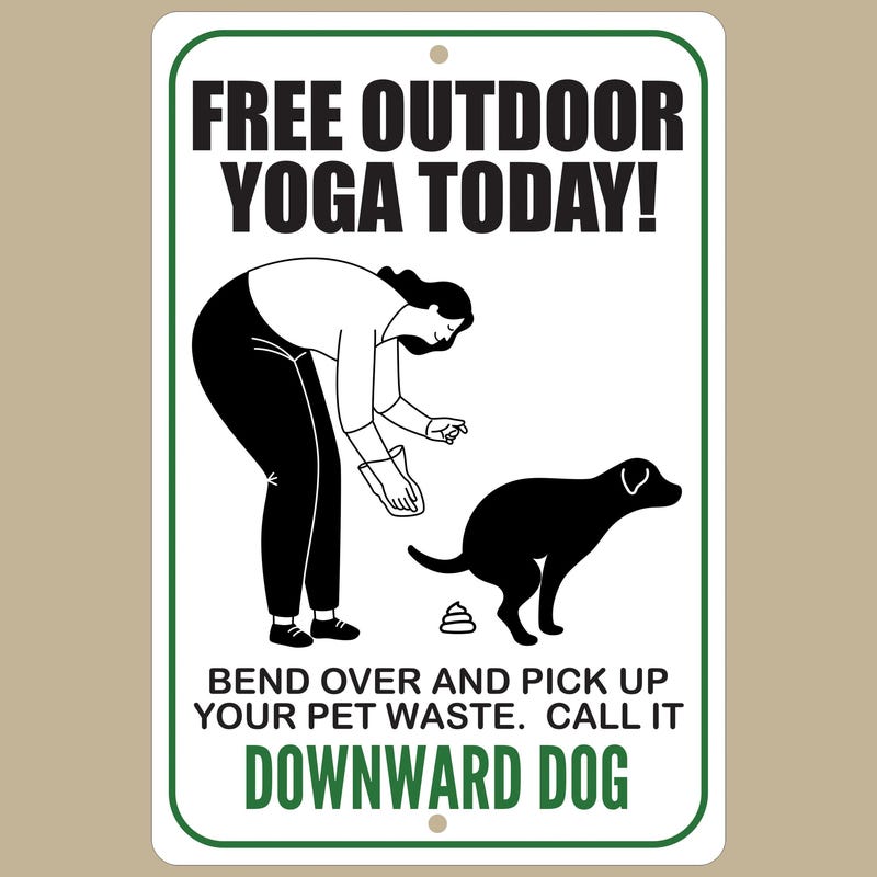 Dog Poop Sign - Etsy