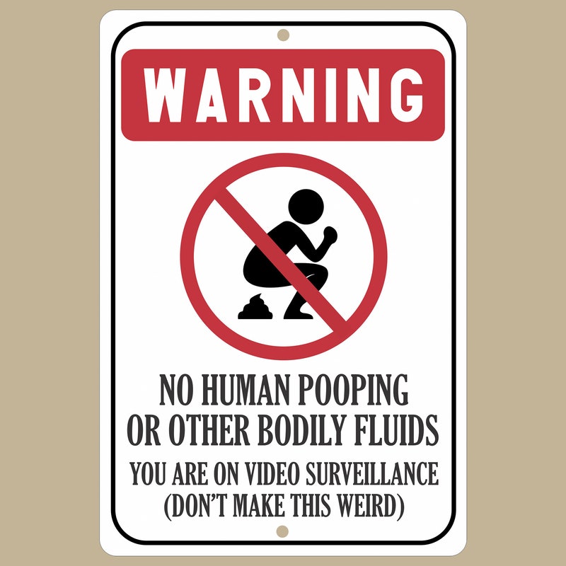 Poop Sign - Etsy