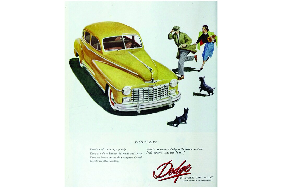 DIGITAL DOWNLOAD Vintage Dodge Automobile Advertisement, Ladies Home ...