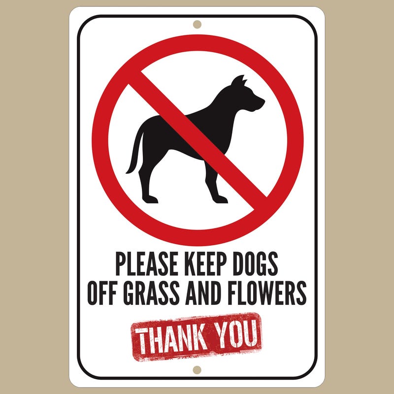 Keep Dogs off Grass - Etsy