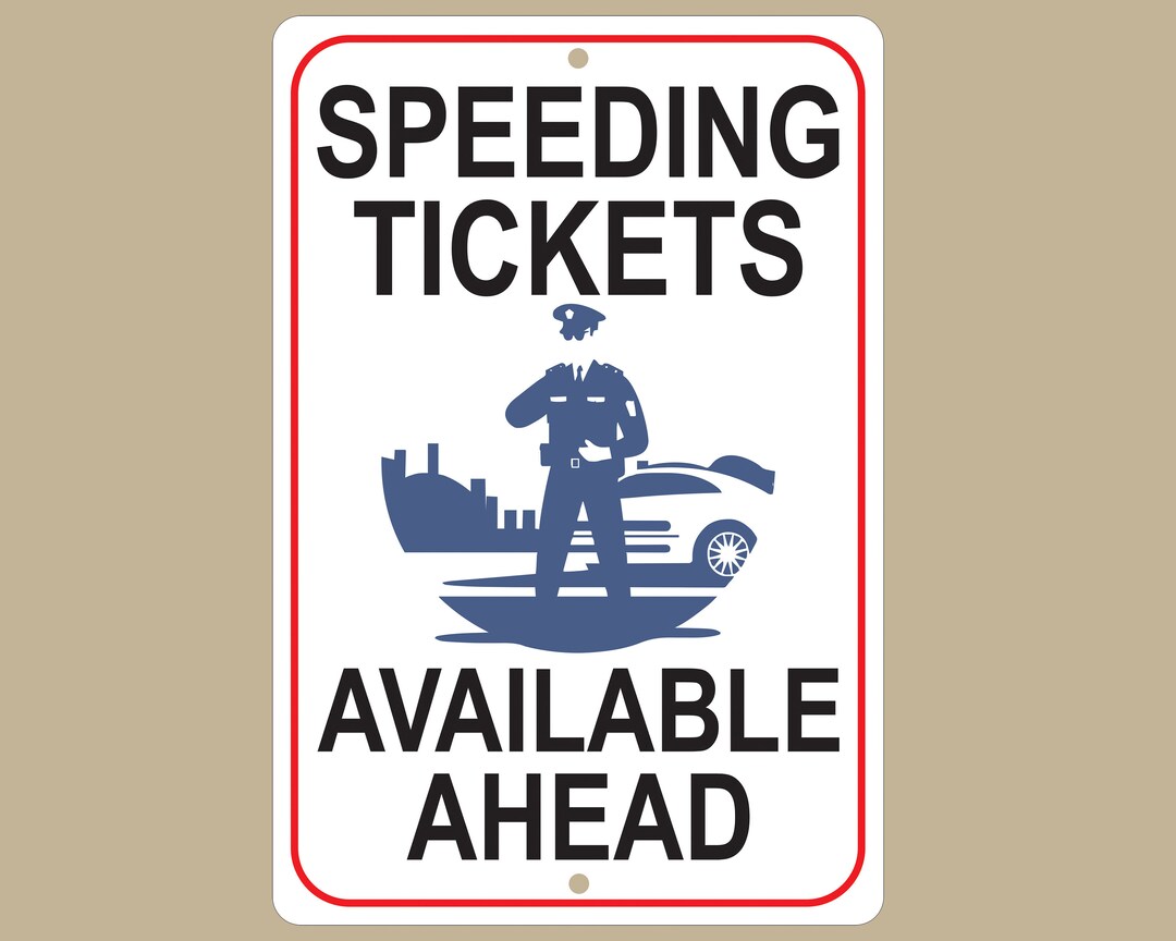 Metal Wall Art Speeding Tickets Sign, Unique Car Enthusiast Gift, Funny ...