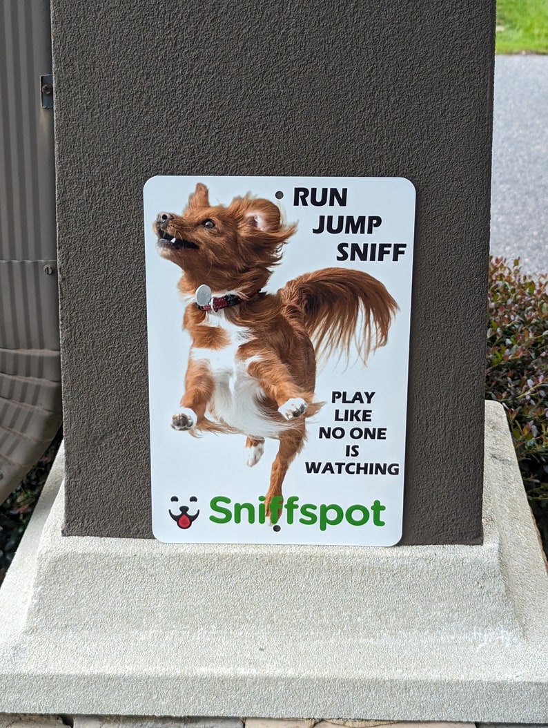 Sniffspot Aluminum Sign Play Like No One is Watching Private - Etsy
