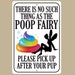 Outdoor Dog Poop Fairy Sign, Cute Functional Yard Art, Funny Dog Lover ...