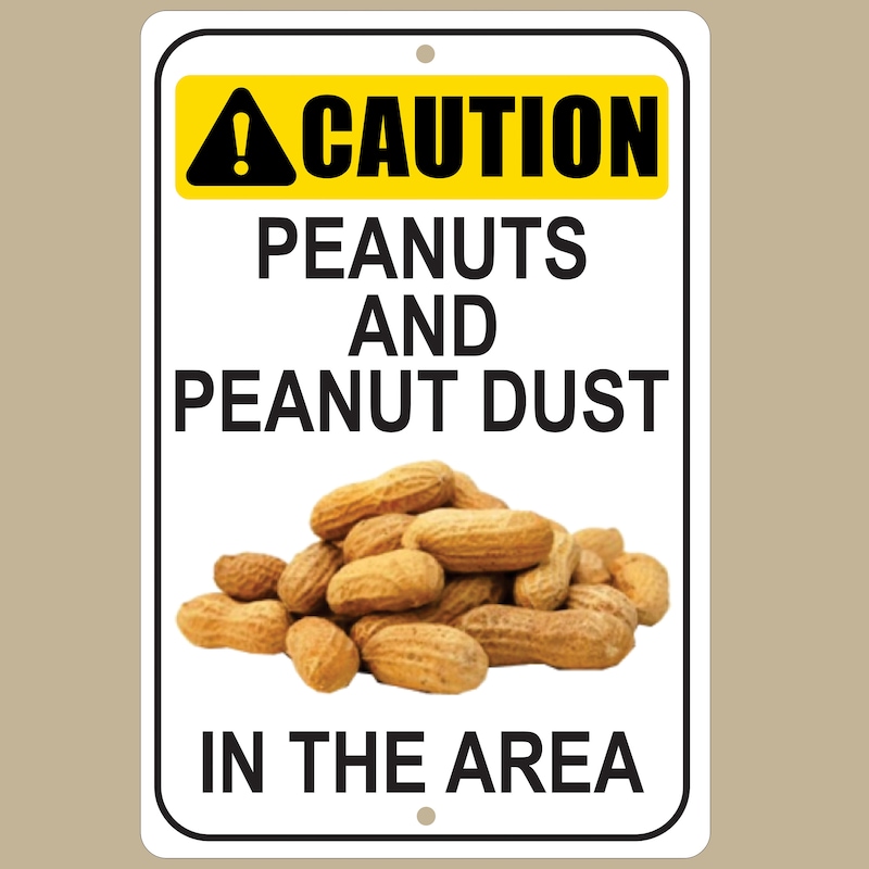 Nut Free Zone Sign - Etsy