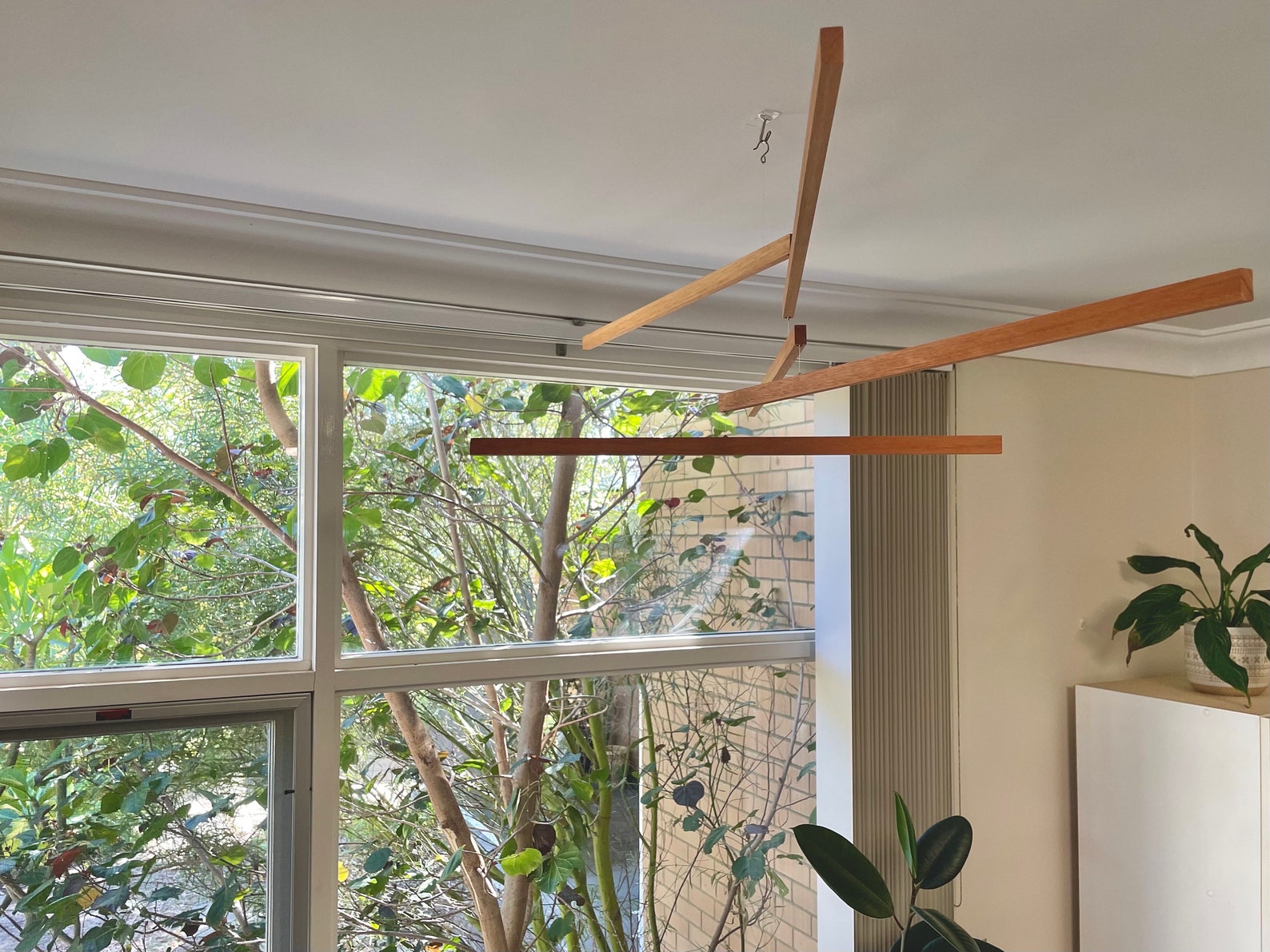 Modern Kinetic Mobile Sculpture, Mid Century Modern Art Sensory Mobile ...