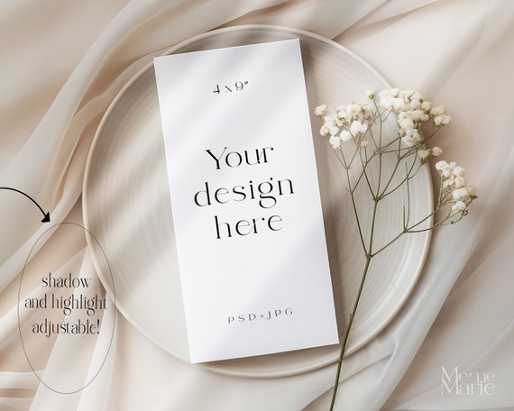 Wedding program mockup | Beachweddingtips.com