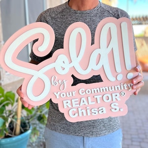 Sold Sign for Realtors, Closing Day Social Media Photo Prop, Real ...