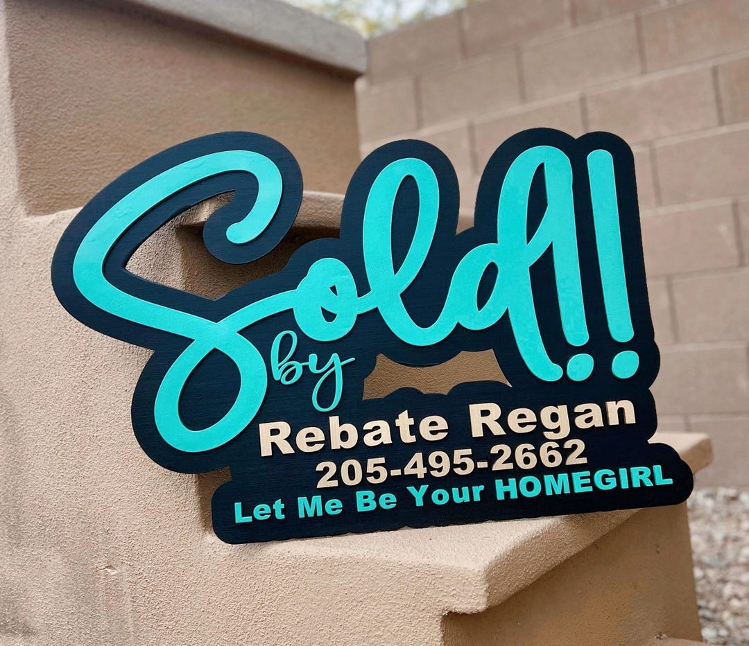 Just Sold Real Estate Sign: Closing Day Sign for Realtors - Etsy
