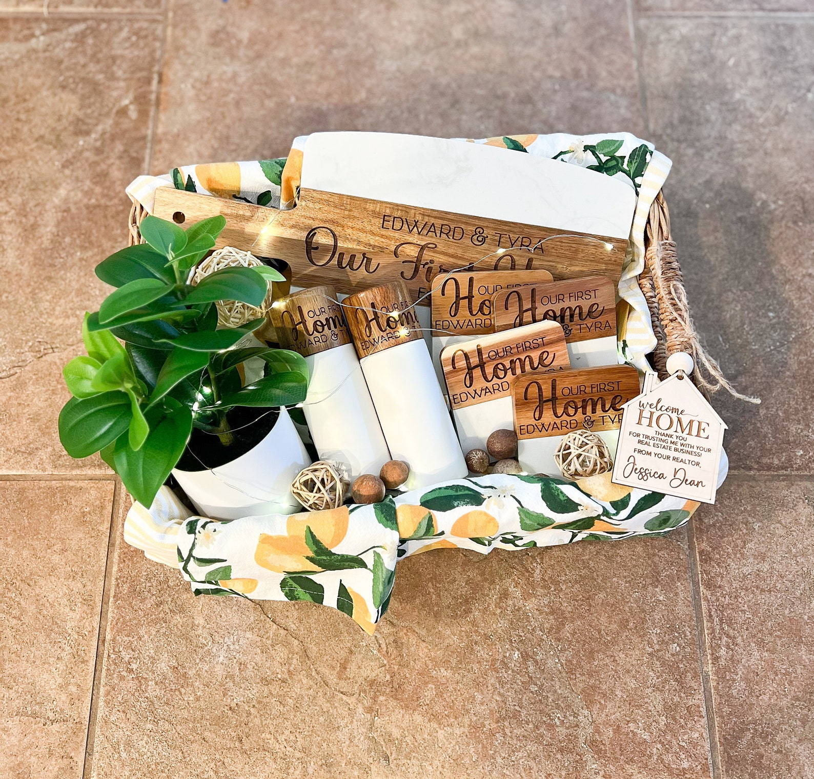 New Home Realtor Closing Gift Basket, Gift Basket for New Home Owner ...