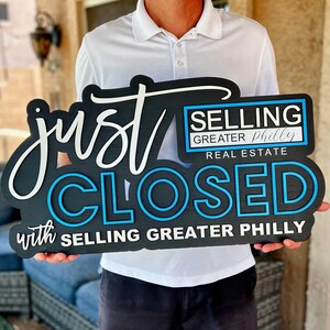 Just Closed Real Estate Photo Prop and Sign for Realtors, Social Media ...