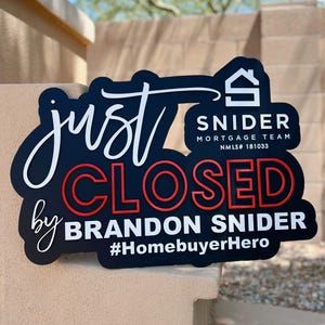 Just Closed Real Estate Photo Prop and Sign for Realtors, Social Media ...