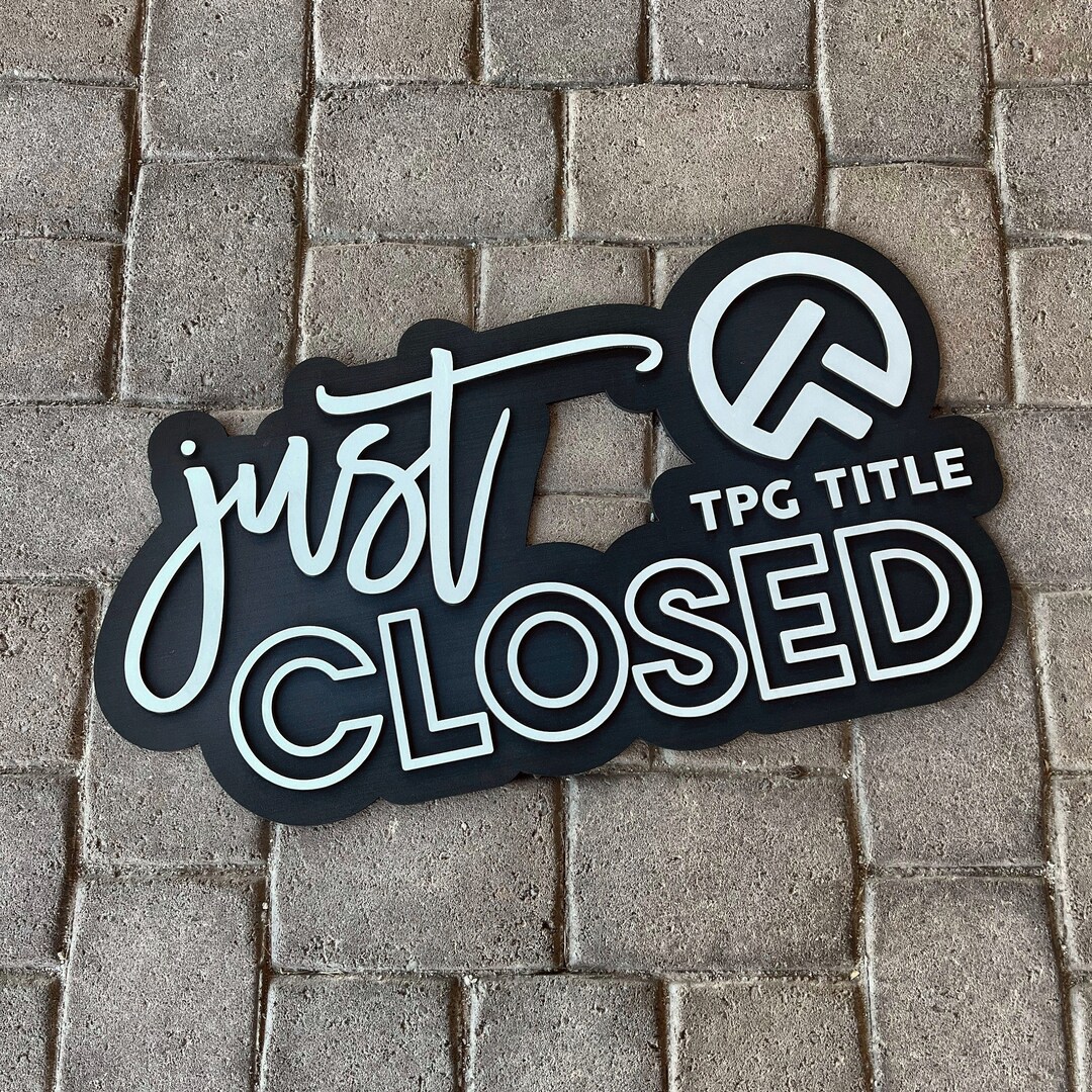 Just Closed Real Estate Photo Prop and Sign for Realtors - Etsy
