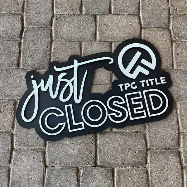Just Closed Sign Real Estate - Etsy