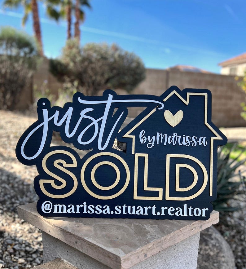 Just Closed Real Estate Photo Prop and Sign for Realtors, Social Media ...