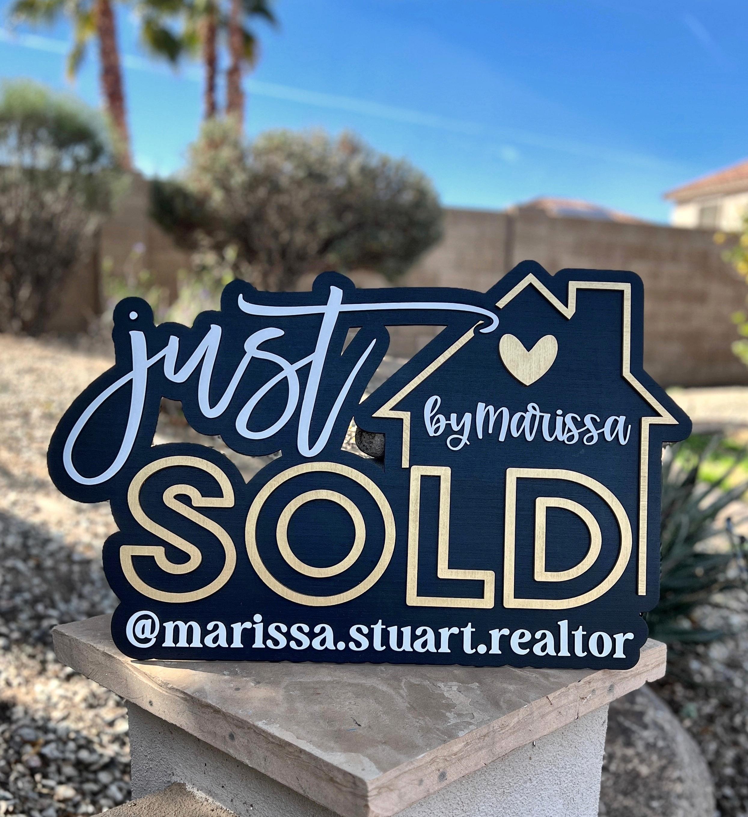 Just Closed Real Estate Photo Prop and Sign for Realtors, Social Media ...