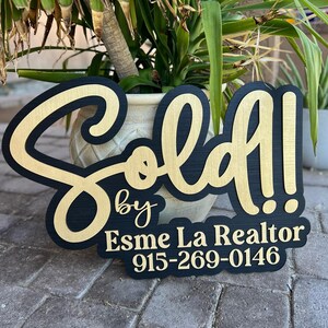 Sold Sign for Realtors, Closing Day Social Media Photo Prop, Real ...