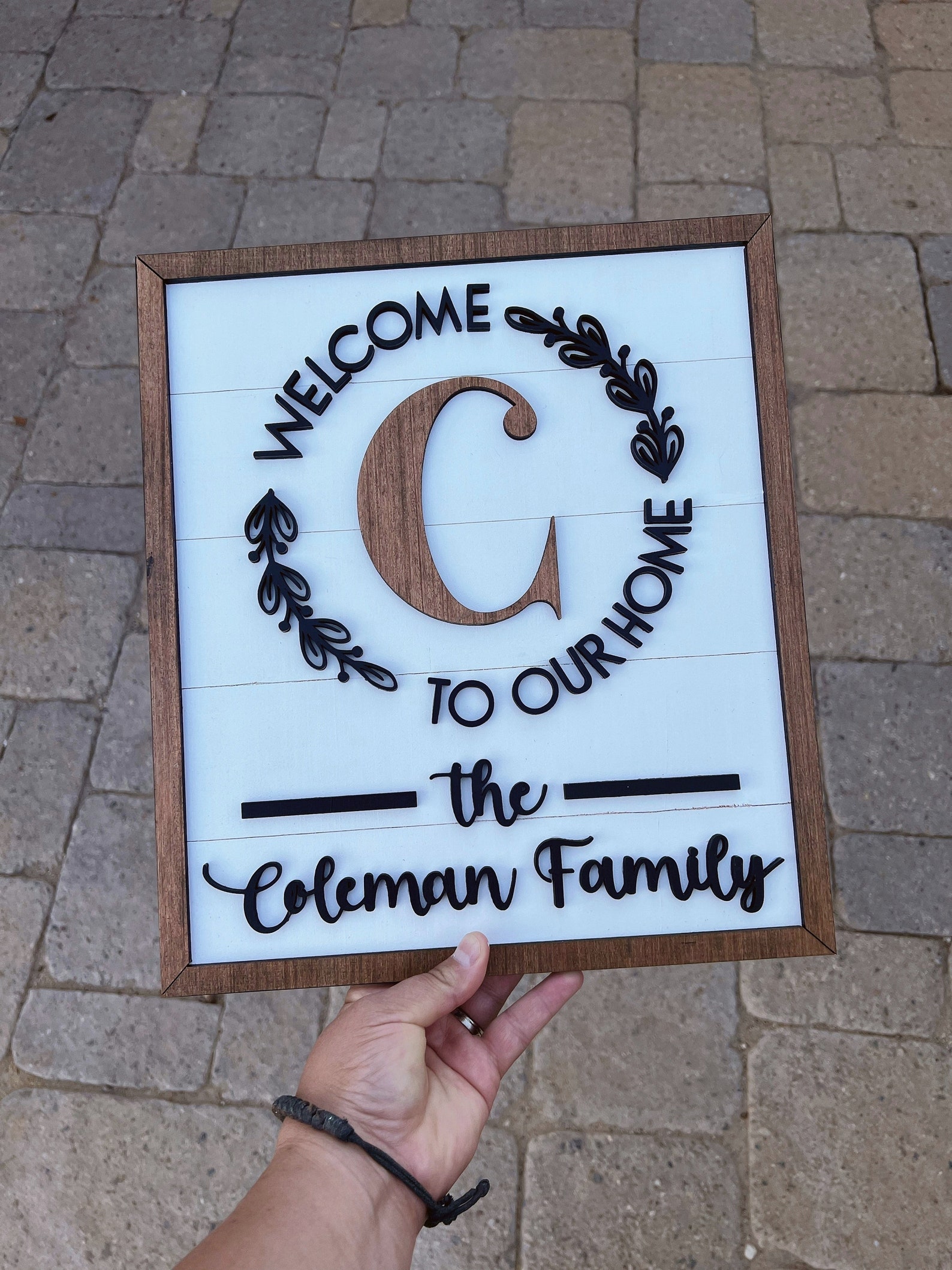 Family Name Sign, Realtor Closing Gift, Gift for Buyer, Real Estate ...