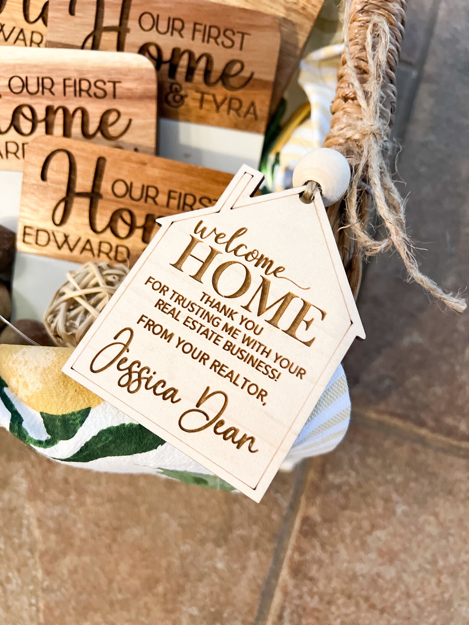 New Home Realtor Closing Gift Basket, Gift Basket for New Home Owner ...