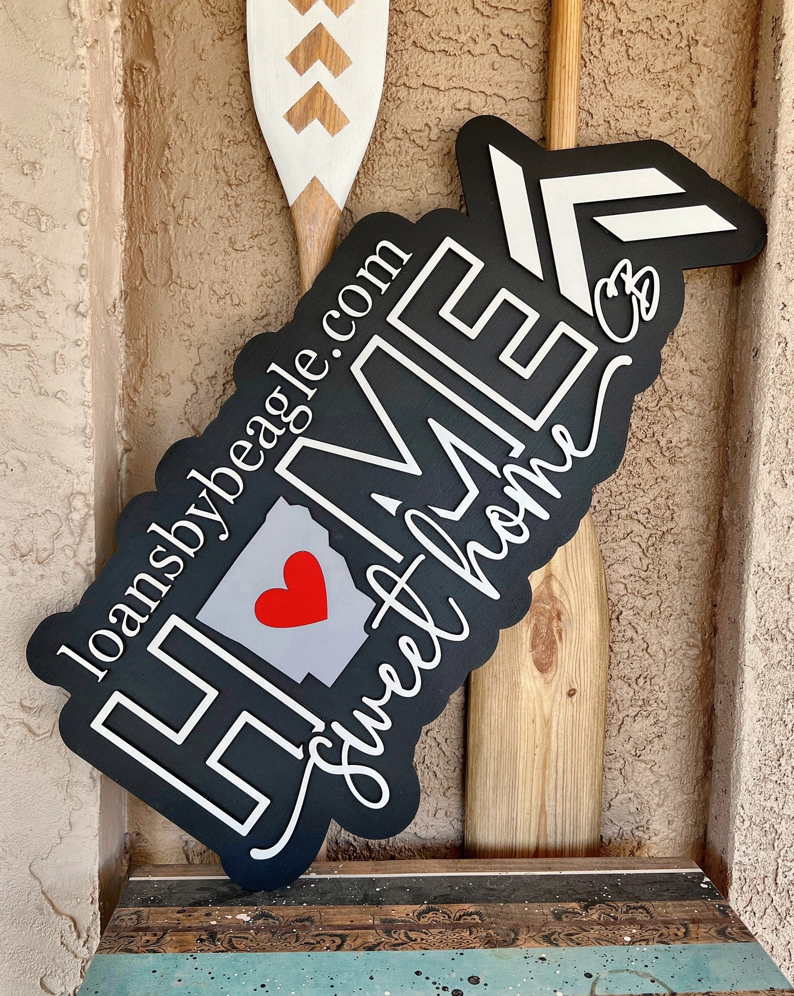 Home Sweet Home Closing Day Photo Prop, Social Media Marketing Sign for ...