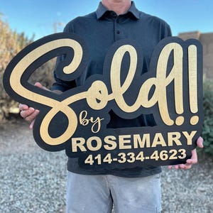 Sold Sign for Realtors, Closing Day Social Media Photo Prop, Real ...
