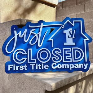 Just Closed Real Estate Photo Prop and Sign for Realtors, Social Media ...