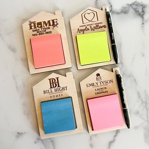 Realtor Sticky Note Pad Holder, Desk Accessories for Realtor, Realtor ...