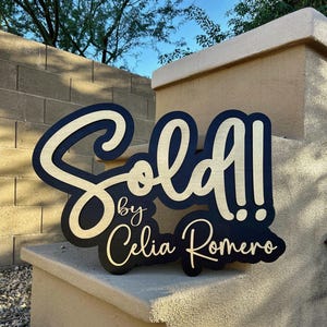 Sold Sign for Realtors, Closing Day Social Media Photo Prop, Real ...