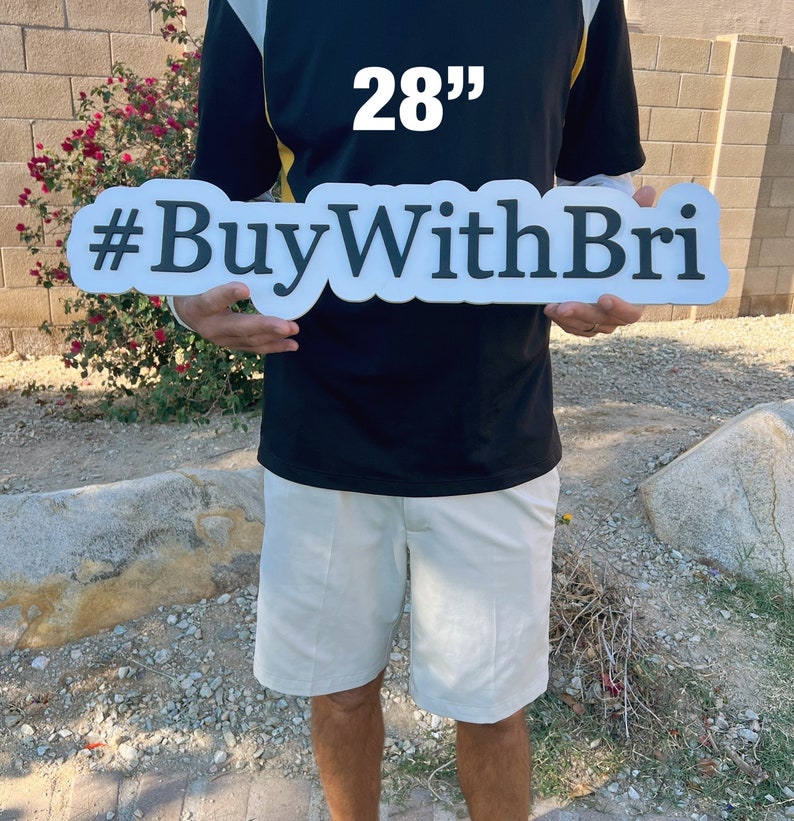 Custom Hashtag Photo Prop Real Estate Photo Prop and Sign - Etsy