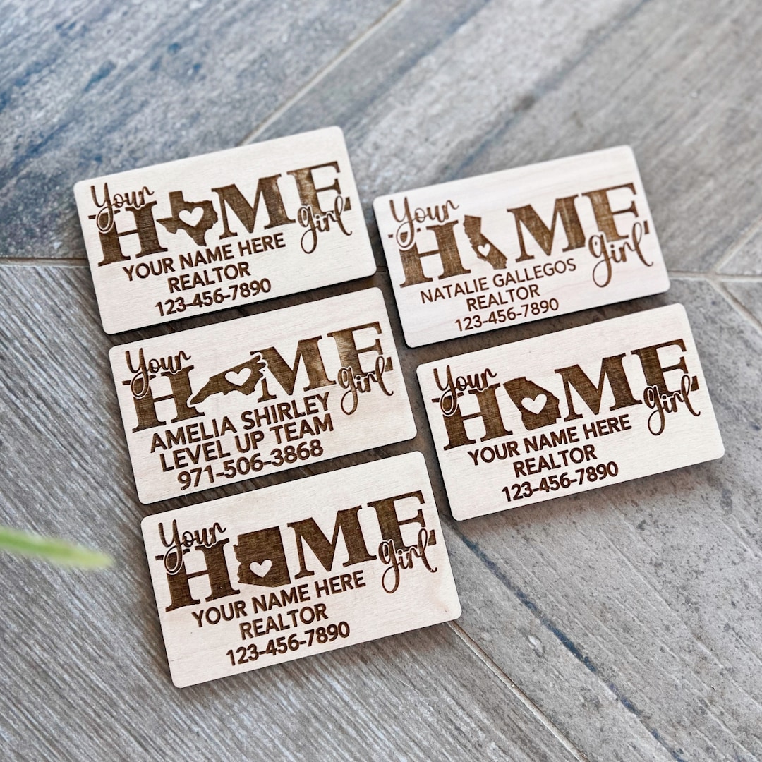 Realtor Business Card Magnet, Referral Magnets for Realtor, Real Estate ...