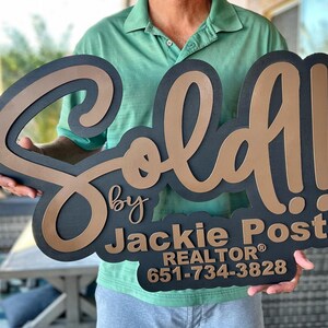 Sold Sign for Realtors, Closing Day Social Media Photo Prop, Real ...